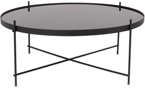 Černý skleněný konferenční stolek ZUIVER CUPID 82,5 cm