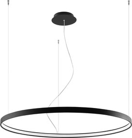 Černé hliníkové LED závěsné svítidlo ø 110 cm RIO – Thoro