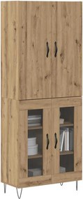 Vysoký bufet 2 ks Artisanový dub 69,5 x 34 x 180 cm 3403166