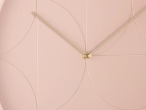Nástěnné hodiny leon ø 40 cm růžové MUZZA