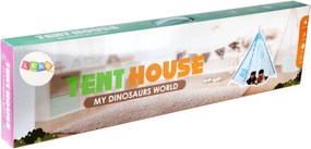 LEAN Toys Dětský stan Tipi s mráčky, vodotěsný domeček na zahradu