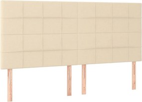 Box spring postel s matrací krémová 160x200 cm textil 3128538