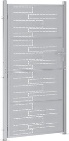 Zahradní brána 85 x 174 cm Nerezová ocel Stříbrná Zamykatelné 3402584