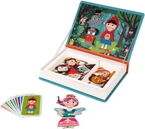 JANOD Magnetibook Pohádky / Magnetická knížka / 30 magnetických dílků