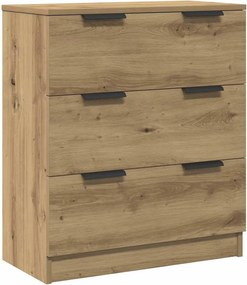 Příborníky 3 ks dub artisan 60x30x70 cm kompozitní dřevo 3329226