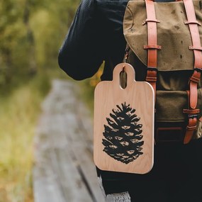 Prkénko Nordic Pine Cone/Birch Leaf 21x31cm