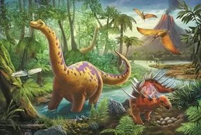 Trefl - Puzzle - Dinosauři  / 60 dílků / 33 x 22 cm / věk 4+