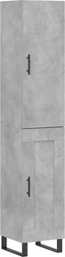 Skříň highboard betonově šedá 34,5x34x180 cm kompozitní dřevo 3199133