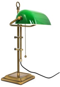 Stolní lampa Ancilla, nastavitelná bronz/zelená