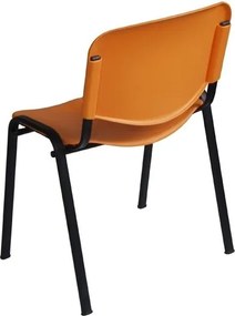 ALBA Konferenční židle ISO plast [černá , oranžová, bez područek, bez košíku]