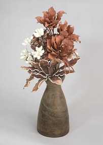Aranžmá - umělé květy, váza