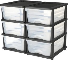 Plastové úložné zásuvky, 2 kusy úložného organizéru se zásuvkami VEVOR