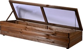 Dobar Nástavec pařeniště na vyvýšený záhon, tmavě hnědý. (117x40x26cm)