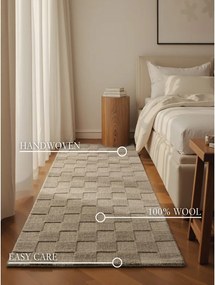 Béžový ručně tkaný vlněný běhoun 80x200 cm Scala – Villeroy&amp;Boch