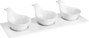 Lamart Dine Sada Servírovací misky 3ks bílá / 34 x 12cm / porcelán