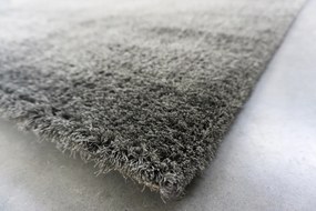 BE Koberec Microsofty 8301 DARK GREY - šedý obdélníkový Rozměr: 80x150 cm
