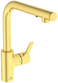 Ideal Standard Gusto Dřezová baterie s integrovaným dávkovačem, Brushed Gold A7817A2