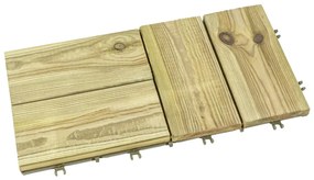 Dřevěná dřevoplastová terasová dlažba Linea Woodenstyle - 59 x 30,5 x 3 cm