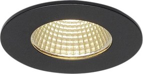 LA 114420 PATTA-I zápustná matná černá kruhová 230V/500mA LED 9W 38° IP65 3000K - BIG WHITE (SLV)