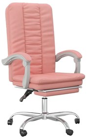 Petromila Polohovací kancelářská židle růžová umělá kůže