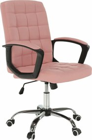 Tempo Kondela Kancelářská židle RULIS, růžová ekokůže