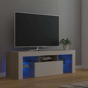 vidaXL TV skříňka s LED osvětlením 120x35x40 cm [815668] Barva: šedá sonoma