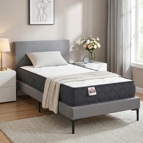 HOMCOM matrace 90x190 cm, jednolůžková matrace, paměťová pěna, výška 20 cm, certifikát OEKO-TEX, střední tuhost