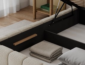 Postel Lamica 90x200 + Kovový rám/plynový výtah/kontejner