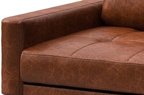 Rohová pohovka musso tufted 248 cm cognac pravá MUZZA