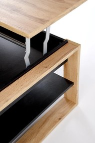 Konferenční stolek Betty s výklopnou deskou dub artisan/černý