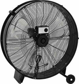 vidaXL Průmyslový bubnový ventilátor 77 cm 187,7 W černý