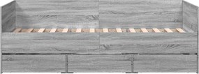 Válenda se zásuvkami bez matrace šedá sonoma 75 x 190 cm 3280837