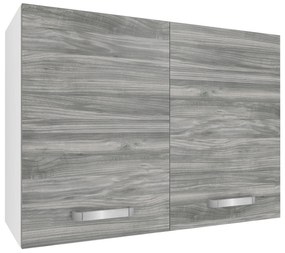 Kuchyňská skříňka Belini horní 80 cm šedý antracit Glamour Wood  TOR SG80/1/WT/GW1/0/U