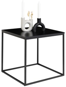 House Nordic Odkládací stolek, černý, černý rám\n45x45x45 cm