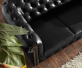 Askont Pohovka Chesterfield Bis 3M Antique Black