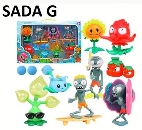 Silikonové figurky ze hry Plants vs Zombies 2 Set: sada G