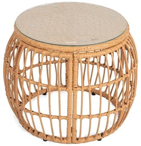 Kulatý zahradní odkládací stolek z umělého ratanu ø 55,5 cm Vistdal - Bonami Essentials