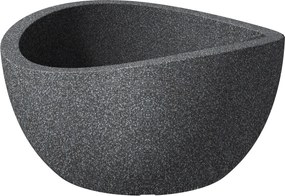 Scheurich Žardinka WAVE GLOBE BOWL Black-Granite 21 x 25/39,9 cm