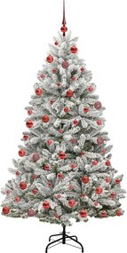 Umělý vánoční stromeček 180 cm 300 LED Teplá bílá PVC a ocel 3395748