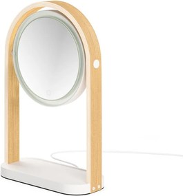 Kosmetické zrcadlo s dřevěným rámem (zvětšení 10x) 12x38 cm Bellwood – Umbra