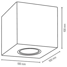 Spot-Light 2076136 - Stropní svítidlo CONCRETEDREAM 1xGU10/6W/230V beton
