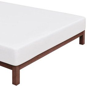 Jersey prostěradlo na jednolůžko - 90 x 200 cm + 30 cm - bílé - 100% bavlna