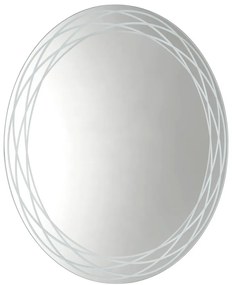 Sapho, RINGO kulaté LED podsvícené zrcadlo se vzorem, o 80cm, fólie anti-fog, 2700°K, RI080