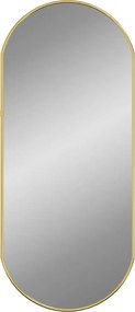 vidaXL Nástěnné zrcadlo 70x30 cm oválné [348198] Barva: zlatá