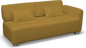 Potah na pohovku Mysinge - 2.místná, jedno boční opěradlo barva žlutá látka pletený vzor