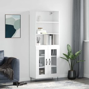 Skříň highboard bílá 69,5 x 34 x 180 cm kompozitní dřevo 3189309
