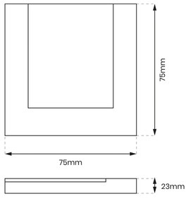 Schodišťové LED svítidlo Capri, 1x LED 0,6w, 4000k, b