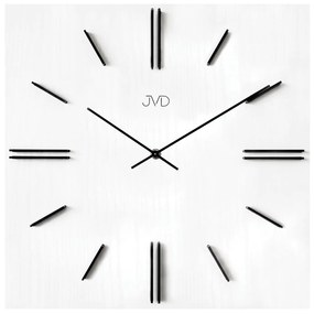 Designové moderní dřevěné hranaté hodiny s 3D číslicemi JVD HC45.3