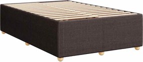 Box spring postel s matrací tmavě hnědá 120x200 cm textil 3285563