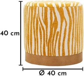 Taburet v hořčicové barvě Savana – Mauro Ferretti